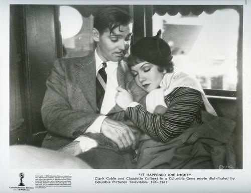 IT HAPPENED ONE NIGHT 8x10 b/w Press Photo / Clark Gable & Claudette ...