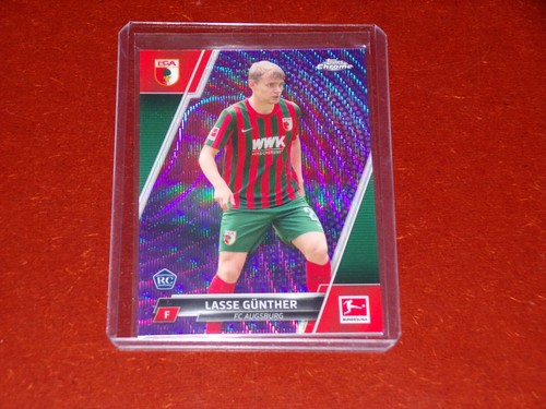 2021-22 Topps Chrome Bundesliga Purple Wave Refractors RC 100/299 Lasse Gunther | eBay