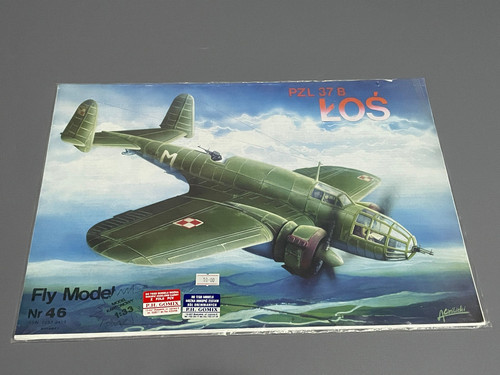 Fly Model 46 Polish Bomber PZL 37B Los Paper Card Model Airplane 1:33 ...
