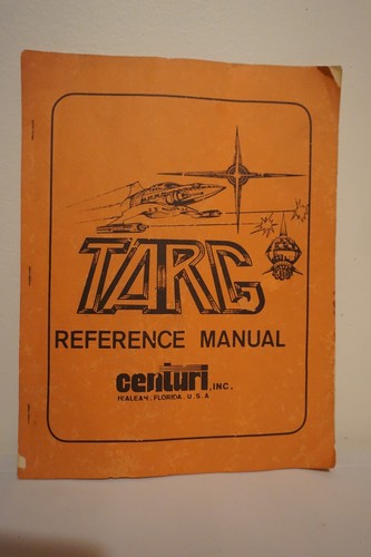 Original set ver 1.1 TARG SET exidy arcade video game manual U/r Table ...