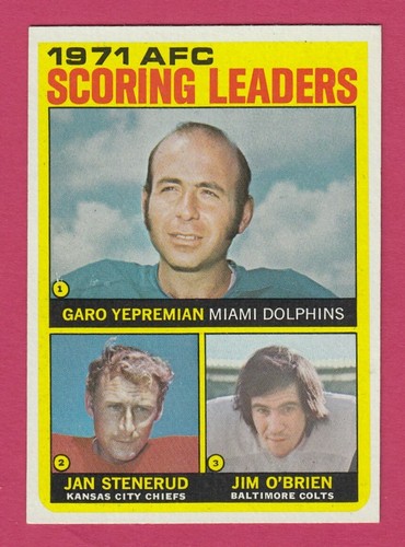 1972 Topps # 7 Yepremian, Stenrud, O'Brien - Box 734-125 | eBay