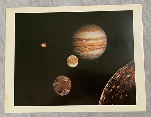 Voyager 1 NASA JPL Jupiter with Moons Captioned Composite Picture, 1979 ...