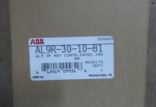 ABB AL9 3P reversing contactor AL9R-30-10-81 24VDC 1NO | eBay