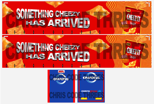 Code 3 Adhesive Vinyl Trailer Decal - Owens Cheez-it - 1/50 1/76 1/148 ...