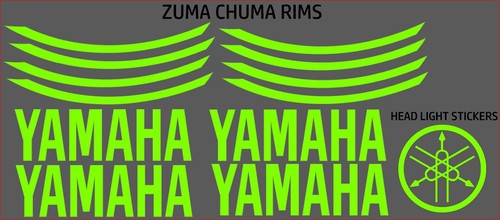 Yamaha Zuma Chuma Rims Decal And Head Lights Pick Any Colors | eBay