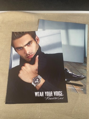 Kenneth Cole Wear Your Voice multi page magazine advertisement ad front ...