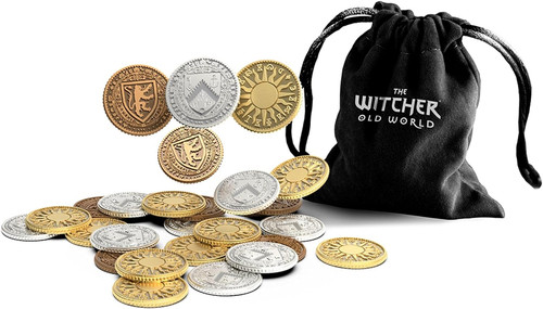 The Witcher Old World Board Game Metal Coins - 30 Immersive Collectible ...