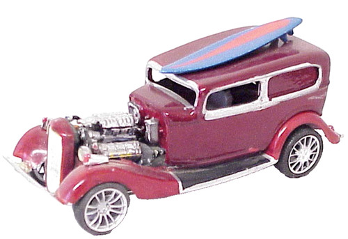 REVELL 1999 JUNKYARD RESTORATION CANDY APPLE RED VINTAGE HOT ROD MODEL ...
