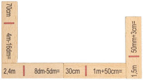 Educational Toy Math Domino Length WxHxD 20x16.5x3cm NEW Learning Toy ...