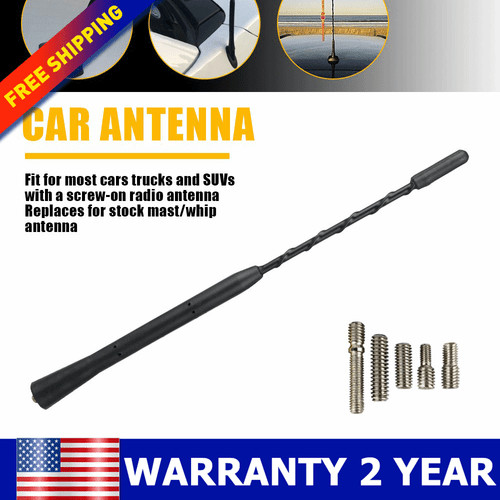 9" Radio Stereo Hidden Antenna Stealth FM AM Roof Black For Truck Boat ...