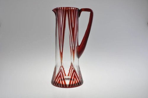 Vintage Czech Red Water Jug, Glass Water Jug, Vintage Water Jug | eBay