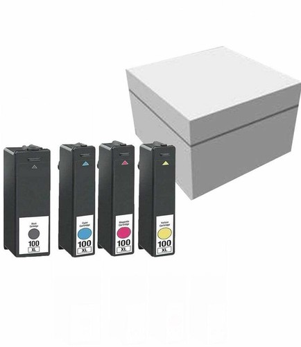 4P Compatible 100 XL Ink Cartridge for Lexmark S402 S405 S605 Impact ...
