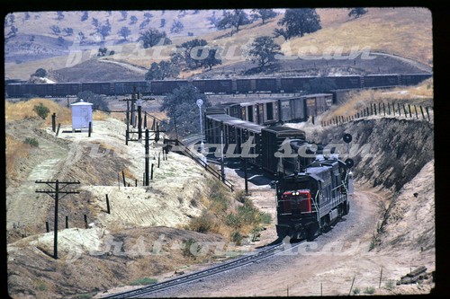 F Original Slide - Southern Pacific SP 7925 U30C Action Bealville CA ...