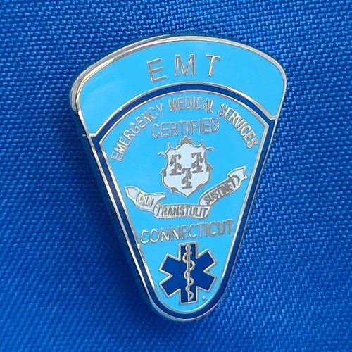 CONNECTICUT EMT PIN, Item #54: Gold color plated finish | eBay
