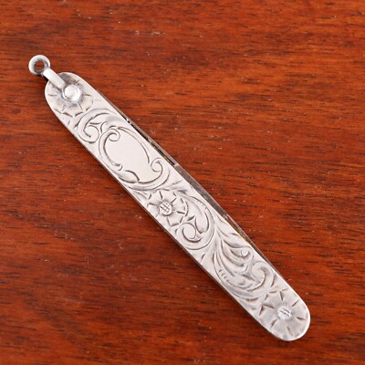 Coin Silver Knife In Collectible Vintage Custom & Handmade Folding ...