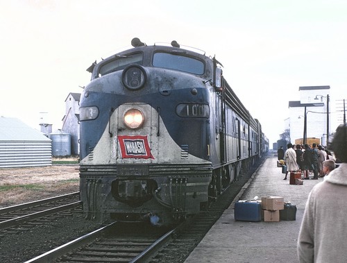 Wabash E8A 1003 with westbound Train 1, The Wabash Cannonball 5 x 7 Photo | eBay
