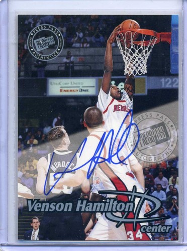 VENSON HAMILTON 1999 Press Pass Authentics ROOKIE AUTOGRAPH | eBay