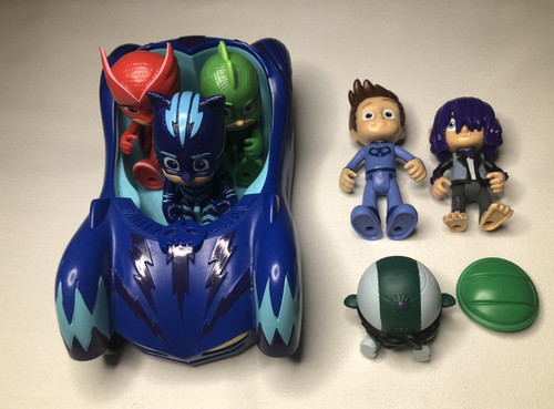 PJ Masks Toy Lot - Figures & Car - Catboy, Gekko, Owlette, Connor ...