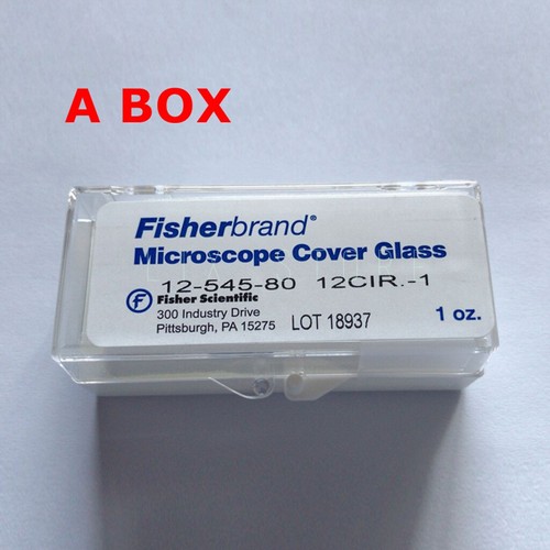 A box 12-545-80 12-545-100 12mm round cover glass No. 1 thickness 692 ...
