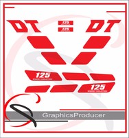 Yamaha DT 125 Full decal sticker set | eBay