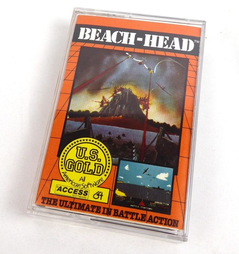 Commodore 64 C64 Spiel -- BEACH HEAD (U.S. Gold) -- Tape Kassette | eBay