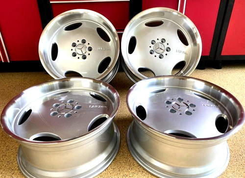 MERCEDES DEEP DISH 18 INCH MONOBLOCK RIMS SET4 NEW 18/8.5 18/9.5 FITS ...