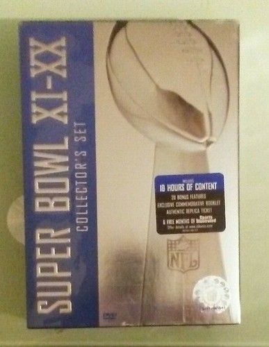 SUPER BOWL XI-XX XI - XX COLLECTOR'S SET DVD NEW factory sealed edge ...
