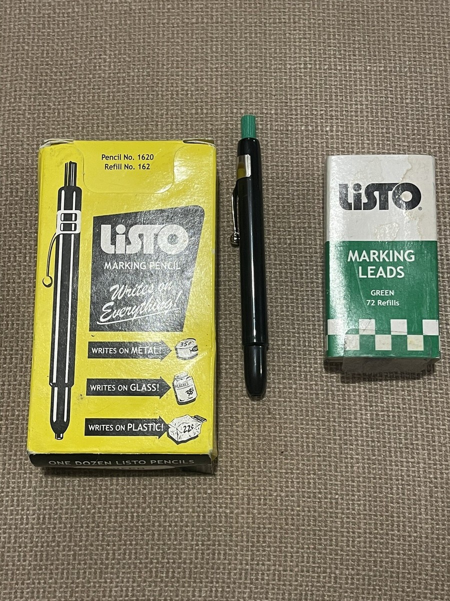 Listo 1620 X 162 Marking Pencil Kit: 12 Pencils, 72 Refills, Orange