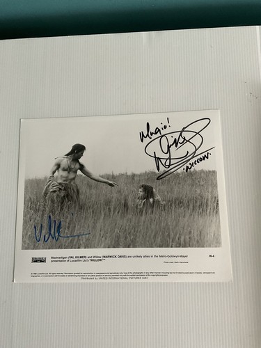 Val Kilmer Warrick Davis signed photo Autographed 8x10 Willow | eBay
