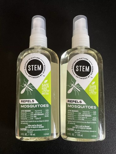 TWO!!! STEM Mosquito Repellent Spray Plant Based Safe for KIDS & Pets 4 ...