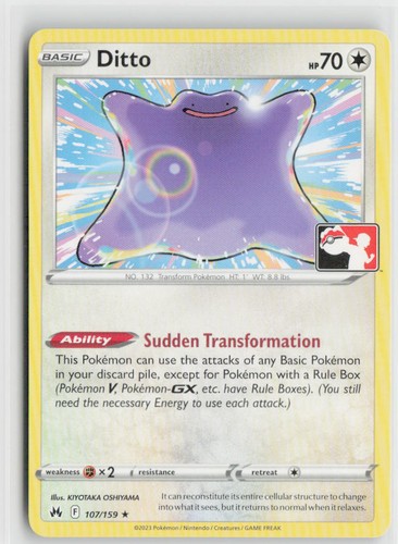 Ditto Rare Prize Pack Series Cards 107/159 NM | eBay