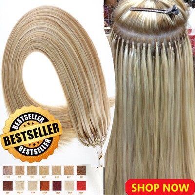 Micro Loop Real Hair Extensions for sale | eBay