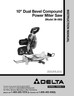 Delta 36-220 10" Compound Miter Saw Instruction Manual | eBay
