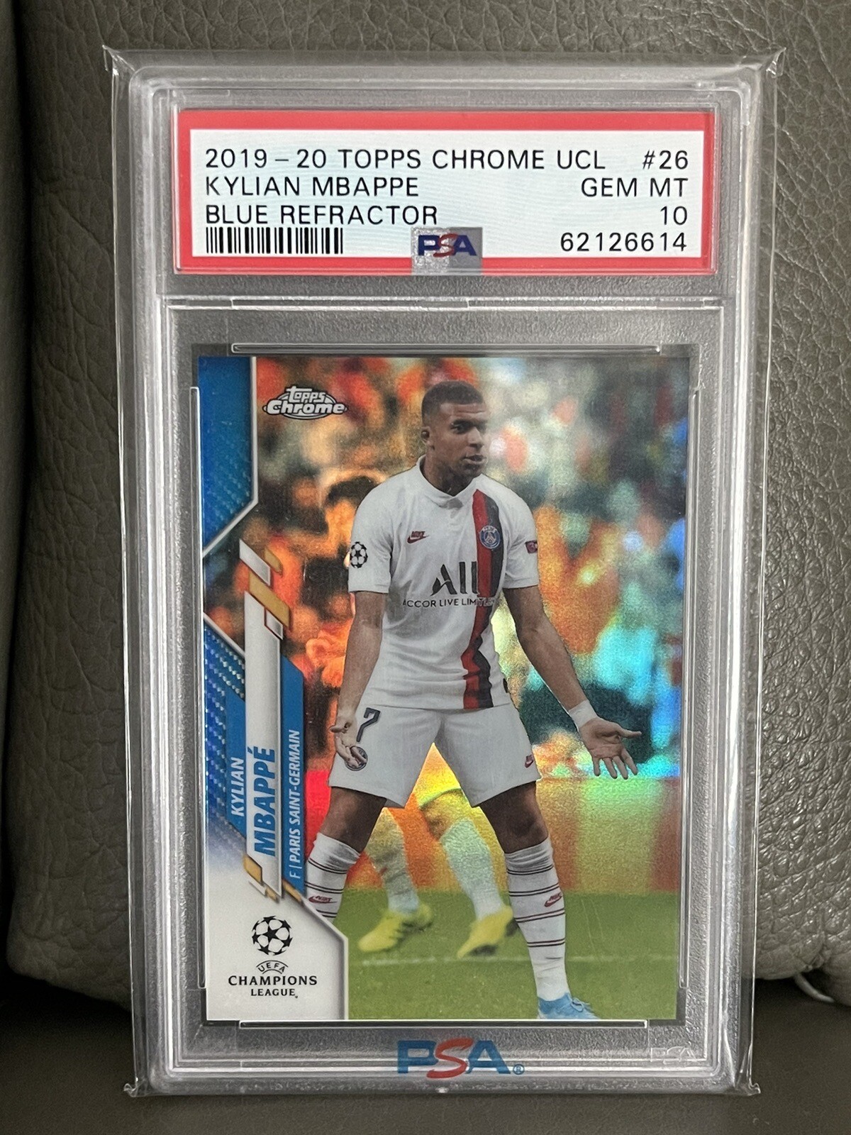 Kylian Mbappe 2019 Topps Chrome UEFA Champions League #26 Blue ...