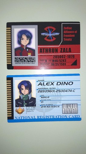 Mobile Suit Gundam Seed Destiny Aslan Alex Id Card Set no111 | eBay