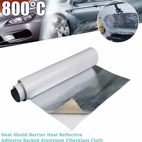 Heat Shield Barrier Heat Reflective Adhesive Backed Aluminum Fiberglass ...