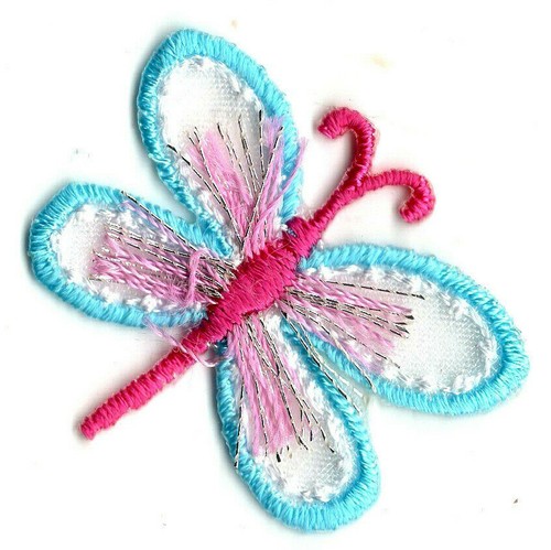 DRAGONFLY PINK, FUCHSIA & AQUA SMALL Iron On Patch Dragonflies | eBay