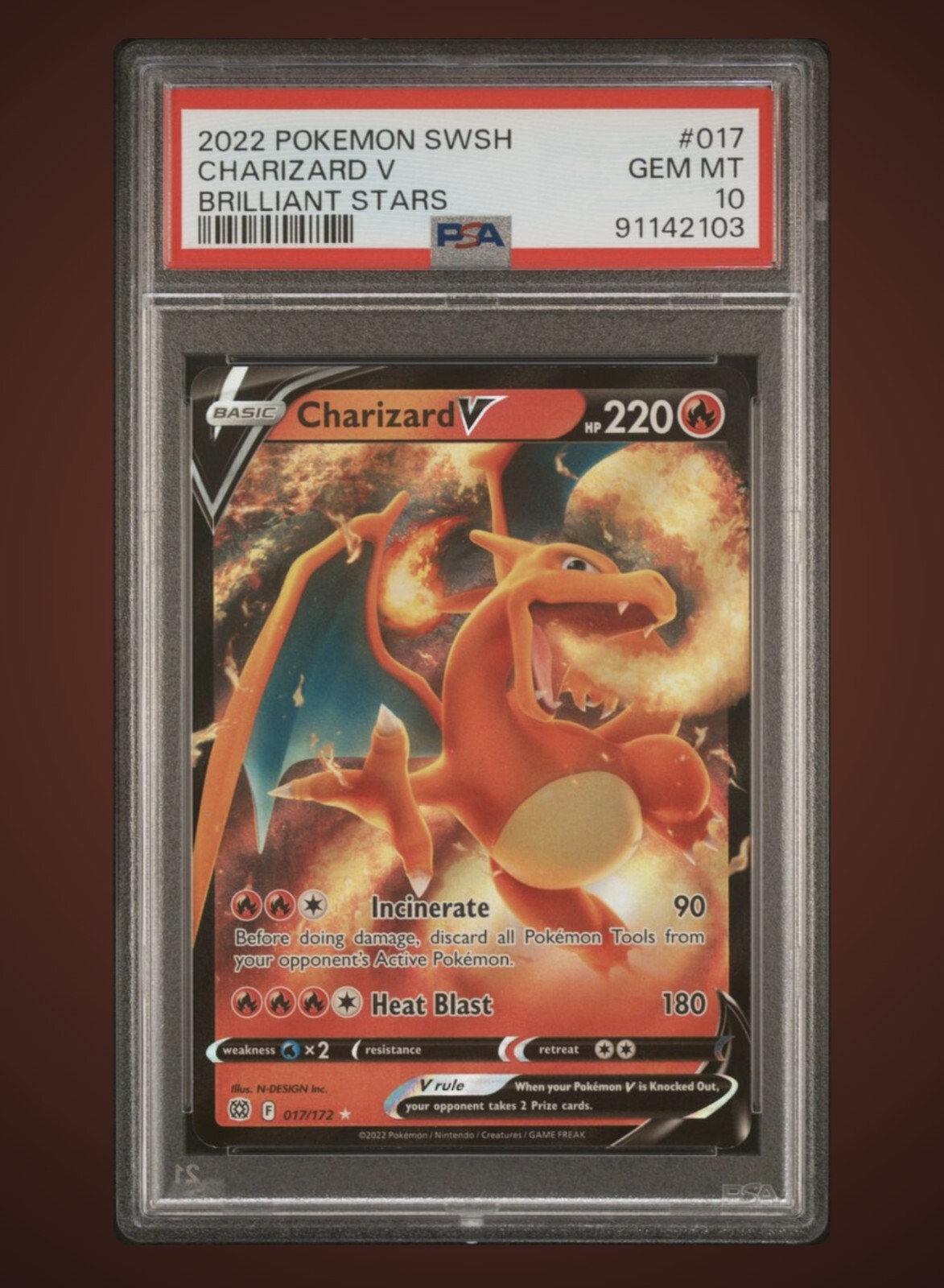 Charizard V 2022 Sword & Shield: Brilliant Stars #017/172 Holo Price ...