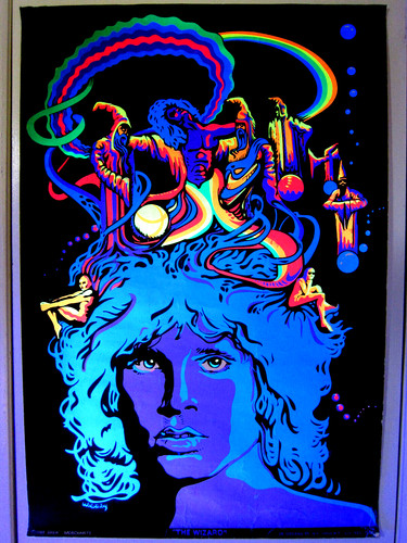 RARE ORIGINAL 1969 THE WIZARD JIM MORRISON BLACKLIGHT POSTER | eBay