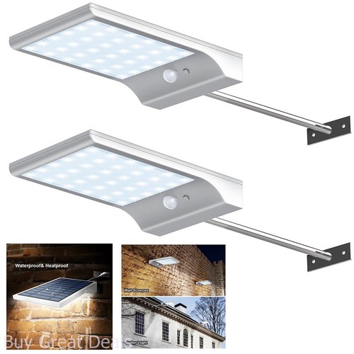 InnoGear+Solar+Gutter+Lights+with+Mounting+Pole+Outdoor+Motion+Sensor ...