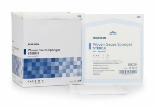 Medi-Pak Performance Gauze Sponge, 8-Ply, 4'' X 4'', Sterile, Case of ...