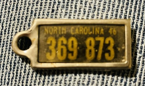1946 North Carolina DAV Tag Keychain License Plate #369-873 | eBay