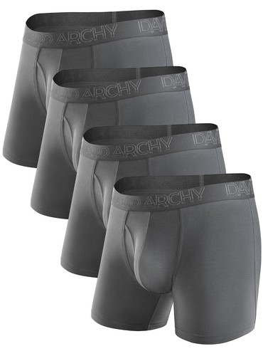 DAVID ARCHY Men's Boxer Briefs, Soft and Breathable with Waistband ...