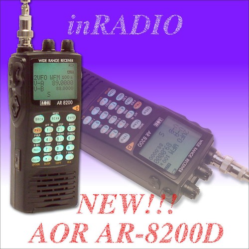 AOR AR-8200D UNLOCKED Wideband Receiver 0.5-3000MHz APCO25 P25 ...