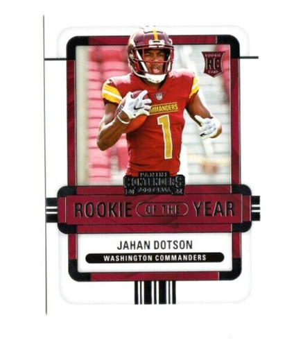 2022 Panini Contenders Jahan Dotson RC ROOKIE OF THE YEAR ROY-JDO | eBay