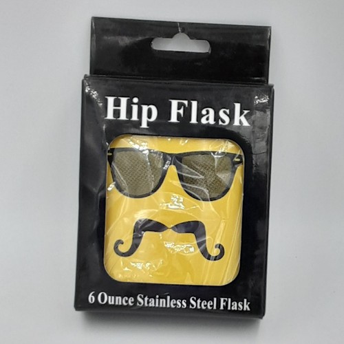 flask MUSTACHE IN DISGUISE | eBay