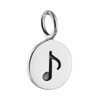 STERLING SILVER 8TH MUSIC NOTE CHARM/PENDANT | eBay