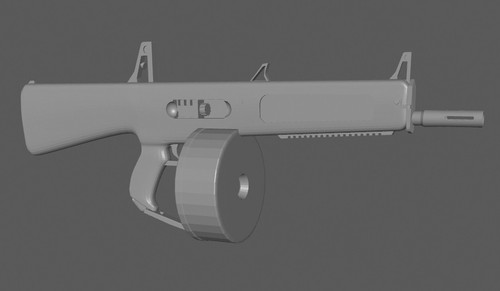 AA12 Automatic Shotgun Ver A 1:12 Scale Weapons for 6 Inch Action ...