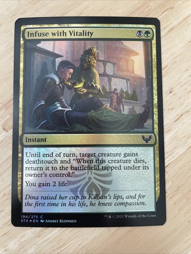 MTG Infuse with Vitality Strixhaven: School of Mages #194/275 FOIL ...
