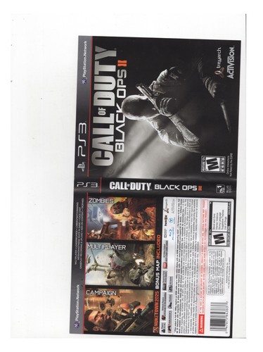 Call of Duty Black Ops II PS3 ARTWORK ONLY Authentic Original | eBay